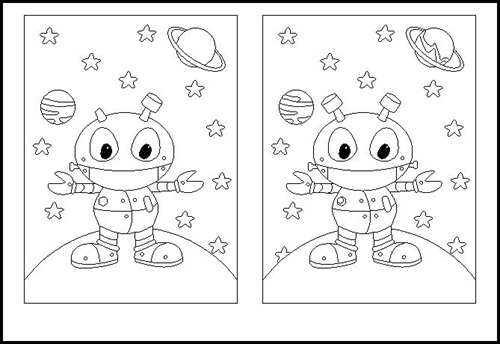 Buscar Las 7 Diferencias Colorear Dibujos Infantiles